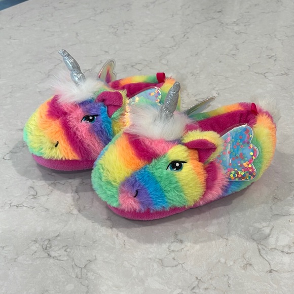wonder nation | Shoes | Wonder Nation Rainbow Unicorn Slippers | Poshmark
